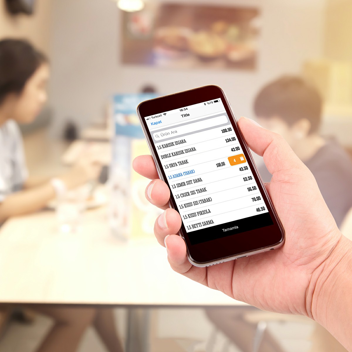 Restroid ORDER | Restoranlar için Garson El Terminali